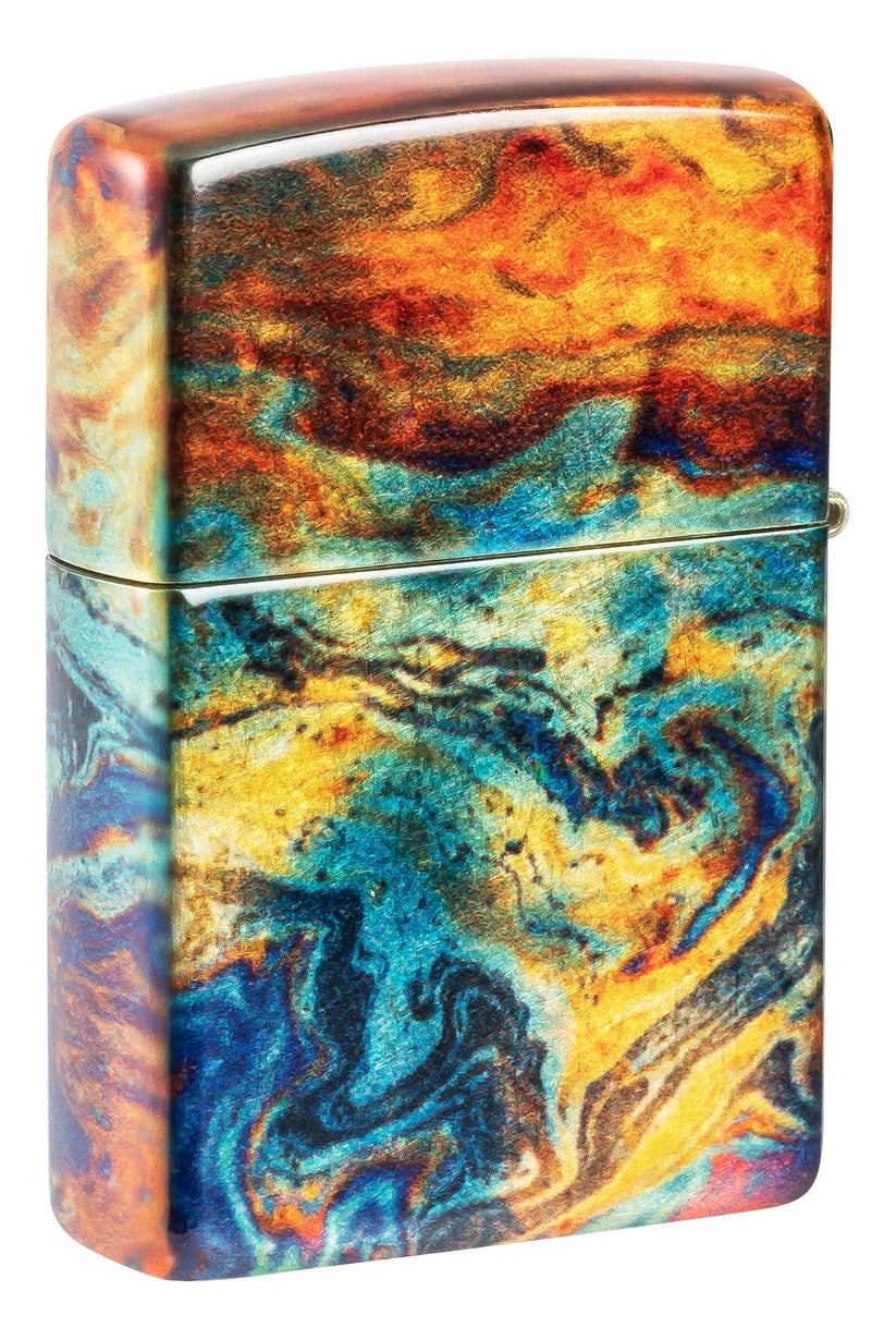 Zippo Colorful Design 540 Tumbled Brass Windproof Lighter – Zippo Lighters India